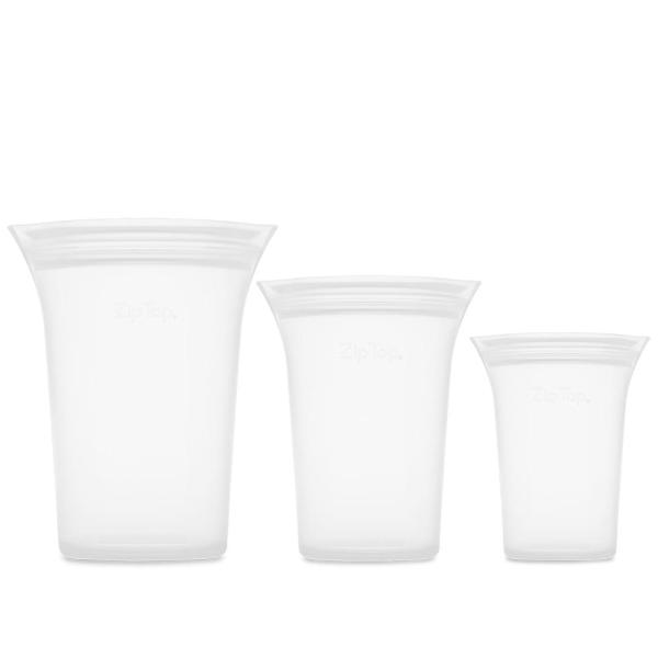 ぽってりとした形状の「カップ」。ほど良い高さと円形のマチはカップのようにお使いいただけるデザインです。BPA、鉛、フタル酸エステル、PVCを使用しておらず、アレルギーを引き起こしにくく安全性の高い素材が使用されています。