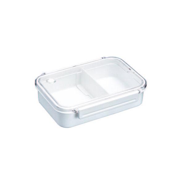 電子レンジ可能、ロック＆パッキンで汁モレ防止サイズ D135×W184×H50mmカラー ホワイト材質 本体・仕切・弁本体=PPフタ=AS樹脂、止め具=ABS樹脂パッキン・エア弁=シリコーンゴム