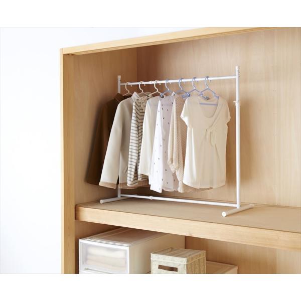 押入・クローゼットの使い方、変えませんか？●幅・高さは伸縮可能●シャツなら20着、ジャケットなら17着掛けられますカラー ホワイトJANコード 4977612662055サイズ 幅75-130×奥行40×高さ81-110cm耐荷重 13kg...