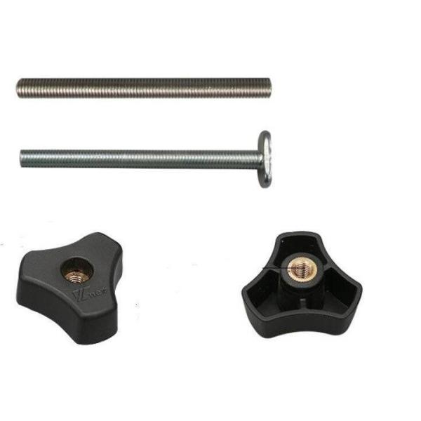 同規格の各種ジグパーツを取り付けることができます。例えば、ホールドダウンクランプやフェザーボードを合わせてご使用いただけます。&amp;lt;br&amp;gt;ネジ規格：M8,長さ：100mm&amp;lt;br&amp;gt;※標準サイ...