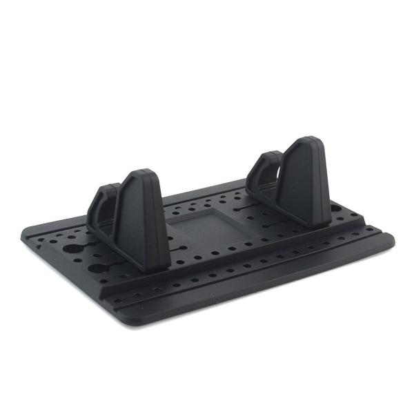 車載用マウントはシリコン素材で作られています。<br>iPhone galaxy Pixel AQUOS ARROWS KYOCERA HTC Huawei ASUS Xiaom /など、厚さ1CM以内、6.8インチまで対応でき...