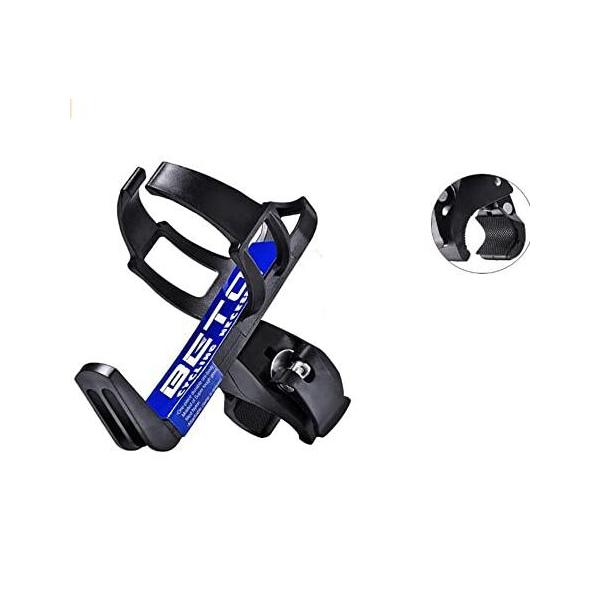 クランプ部分の調整スイッチを回すだけ、取り付け径を調整できます。シートポストやフレームに取り付け可能なボトルケージ用アダプターです。&amp;lt;br&amp;gt;に簡単に取り付けるボトルホルダーです。それに自転車にどこでもクランプでし...