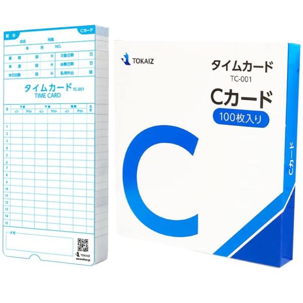 「商品情報」※メール便での発送となります。※入荷状況により予告なし、デザイン性若干変更する場合がございます。ご了承くださいませ。「主な仕様」商品名称：タイムカードブランド：TOKAI型番：TC-001商品仕様：100枚入り サイズ：W85*...