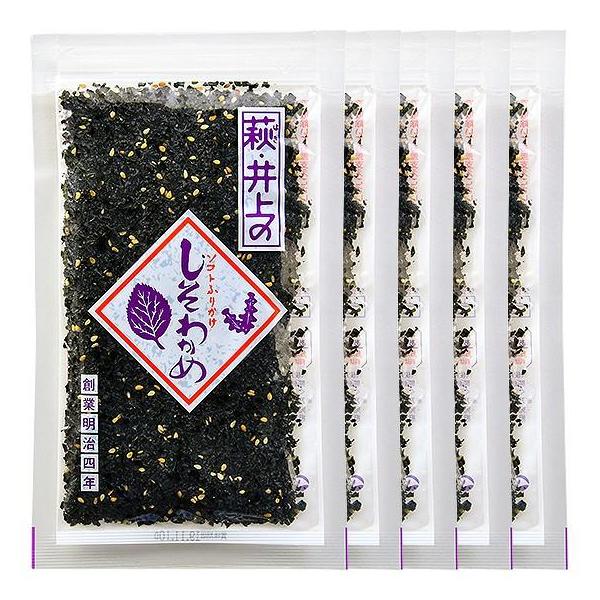 商品情報しそわかめ 井上商店 萩井上 ソフト ふりかけ本品の「しそわかめ」は、柔らかく適度な歯ごたえのワカメを素材に、シソ、ゴマ、カツオだしで味付けしたソフト海藻ふりかけです。ご飯、おにぎり、その他各種麺類や冷奴、納豆の薬味など、いろいろな...