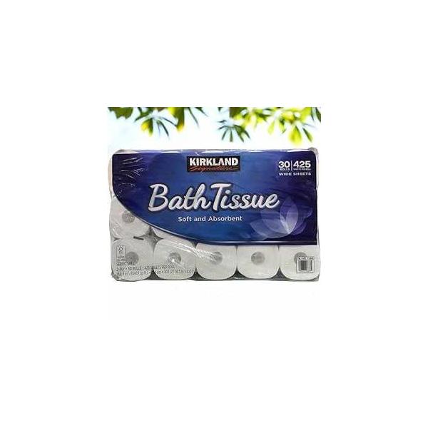 ※基本的にNEWパッケージの発送となります。ふんわりやわらか上質なトイレットペーパー商品名：BathTissue　30rolls　2枚重ね 容量 6個×5袋入り（30ロール）2枚重ねふんわりやわらかな肌触りで、一度使うと他のトイレットペーパ...