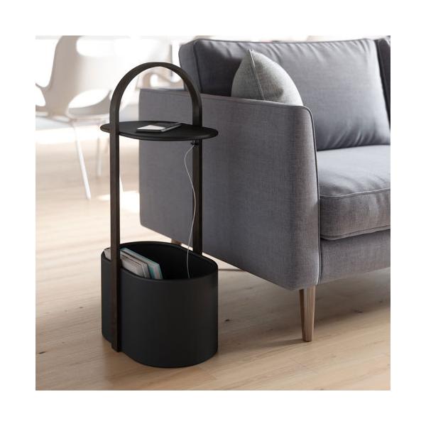 モダンで多機能なストレージテーブル：スチールとウッドを組み合わせて作られたこのモダンなストレージテーブルは、マガジンラック、サイドテーブルの機能を兼ね備えています。使い勝手の良いラック：オーバルのラックは、マガジンだけではなく植物や毛布など...