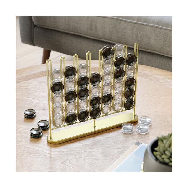 モダンな金属仕上げ： スタックは金属メッキ仕上げとつや消しで仕上げで、リビングや部屋に置いて飾ることができるモダンな装飾品としてもお楽しみいただけます。ゲーム： 家の中で対戦相手に関係なく誰でも簡単に4目並べを遊ぶことができます。ギフト： ...