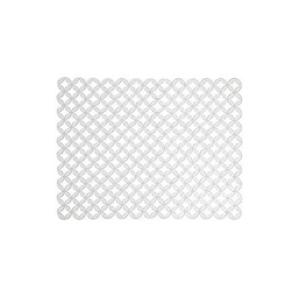 JORDAN MURPHYデザイン。シンプルな花柄のモチーフのシンクマット。シンクの大きさに合わせてハサミでカットする事ができる。小さくカットしてコースターにしてもオシャレです。商品サイズ：W419×D3×H305(mm)素材：塩化ビニル樹...