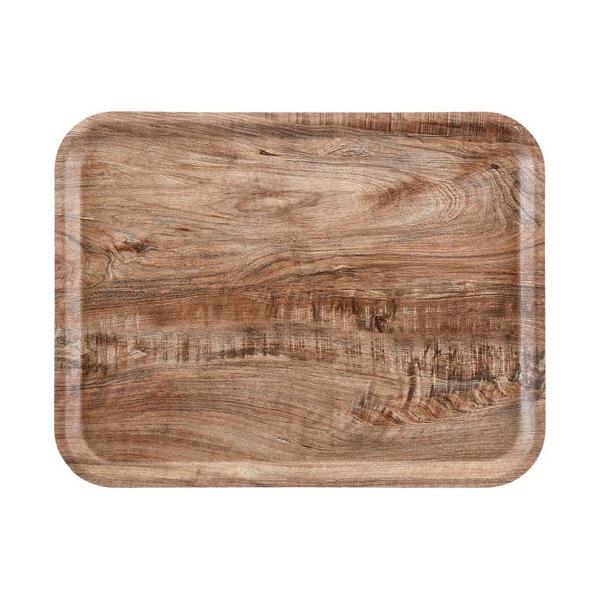 木の風合いはそのままに、シーンに合わせて選べる5色食器洗浄機対応でお手入れが簡単オーブン非対応 / レンジ非対応外寸：330×430本体重量：505g耐熱温度：100℃材質：耐傷性のある高圧縮のメラミン表面加工トレーCAMBRO / キャン...