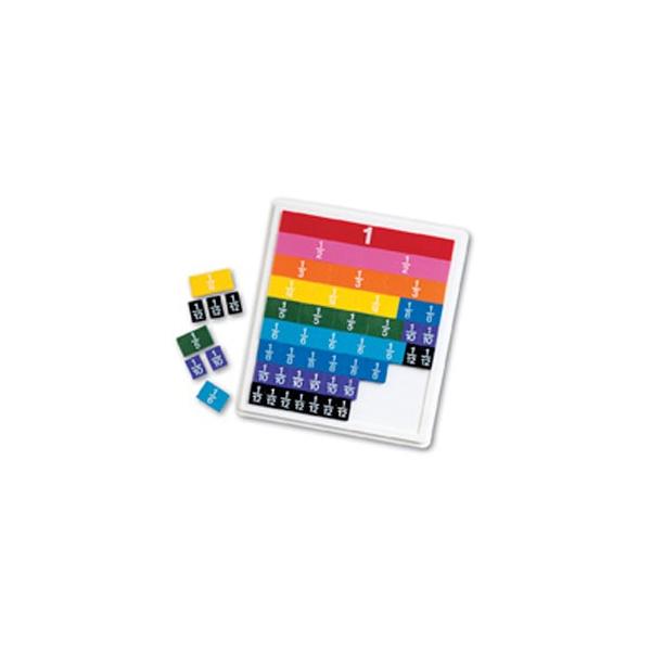 各生徒が卓上で分数の概念を探求 可能な教材！視覚的な学習と触って学ぶ体験型学習 のコンビネーション。収納トレイ付き。Set of 5122 x 25cm＊対象年齢 6歳以上