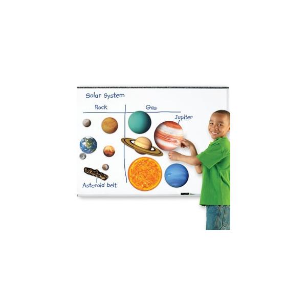 8個の惑星と、冥王星・太陽・地球・月、小惑星帯の様子を勉強しましょう。マグ ネット式なのでホワイトボードに貼って使えます。13 pieces25cm/sun＊対象年齢 5歳以上