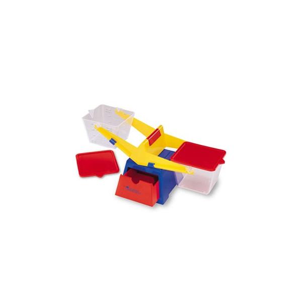 バケツが透明なので中の量が視覚的に確認可能！ビルトイン収納引き出し付き。Baby Bear Balance Set のBaby Bearがついていないバケツ天秤のみの商品です。balance： 42 x 16.5 x height 15cm...