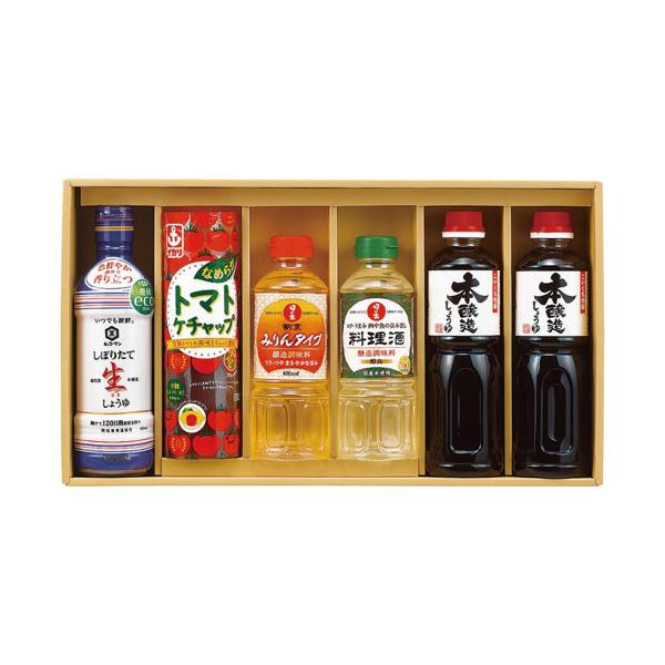 ▲商品の特性上、基本的にご返品を承ることが出来ません。何卒ご了承ください。（返品・キャンセル不可）毎日重宝する食卓の必需品。■サイズ・内容キッコーマンいつでも新鮮しぼりたて生しょうゆ450ml・イカリなめらかトマトケチャップ280g・日の出...