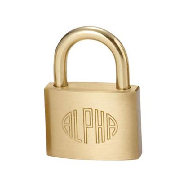 ■ 入数： 1個■ サイズ： 幅35×奥12×高25.5mm■ 吊軸： 5mm■ 内高： 17mm■ 内幅： 18mm■ 材質： 真鍮■ オリジナルキー3本付※鍵通り数： 96通り。アルファ / あるふぁ / ALPHA