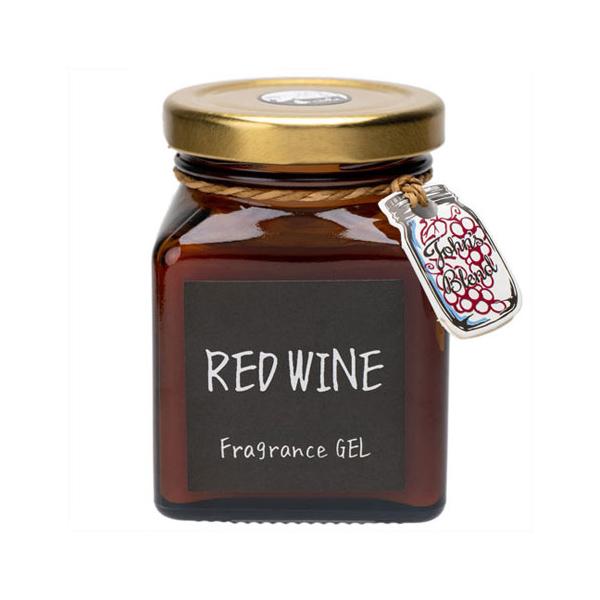 程よい渋みを感じるレッドワインの香り。■シンプルで柄に頼らないデザインと厳選された心地良い香りが特長の「John's Blend シリーズ」。■様々なライフスタイルや空間に馴染みやすい、茶色のガラス製ジャム瓶に入ったジェルタイプのルームフレ...