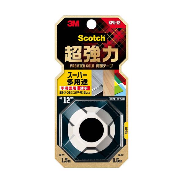 0.6の薄い両面テープ 強靭なアクリルフォーム基材に特殊アクリル系粘着剤を塗布した超強力両面テープ■ 仕様・材質基材：アクリルフォーム 粘着剤：アクリル系■ 原産国日本■ 注意事項接着面の汚れ、油分、水分をよくふき取ってから使用して下さい幼...