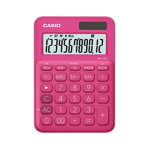 持ち運びに便利なサイズやおしゃれなタイプ。ジブン色、きっと見つかる8カラー。■ 外寸：幅105×奥149.5×高22.8mm■ 重量：110g■ 桁数：12桁■ 表示数字高：14mm■ 電源：太陽電池＋LR1130カシオ計算機 / かしお