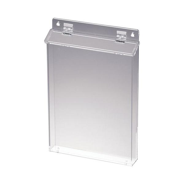 ■ 透明度の高いアクリルを使用した壁掛け用のパンフレットスタンド。■ フタ付きで、ホコリなどからパンフレットを守ります。■ パンフレット収納部と背板の間に空間を設け、蝶番部分の隙間から入り込んでくる雨などの水分でパンフレットが漏れにくい設計...