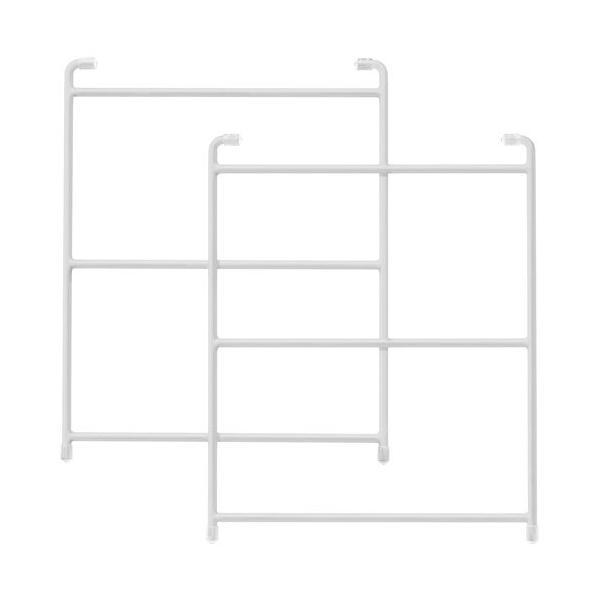 【商品説明】木材(1×12材)にセットするだけで強固なスチール脚のシェルフが完成します。ネジ・釘・工具が不要なので組み立て・解体が簡単です。家のインテリアや、キャンプなどのアウトドアにも最適です。板を差し込みだけなので、持ち運びも簡単です。...