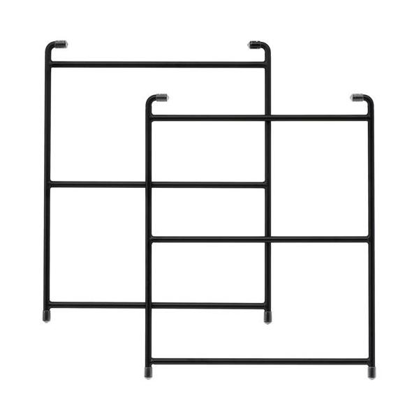 【商品説明】木材(1×12材)にセットするだけで強固なスチール脚のシェルフが完成します。ネジ・釘・工具が不要なので組み立て・解体が簡単です。家のインテリアや、キャンプなどのアウトドアにも最適です。板を差し込みだけなので、持ち運びも簡単です。...