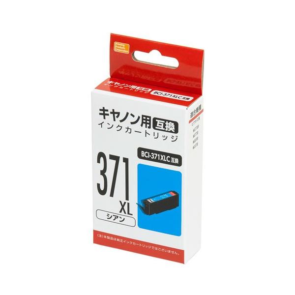 互換インクカートリッジキヤノン対応（BCI-371XL互換）【キヤノン用 対応プリンタ】PP-C370LBK、PP-C371LBK、PP-C371LC、P-C371LM、P-C371LY、PP-C371L-5PPIXUS TS9030 / ...