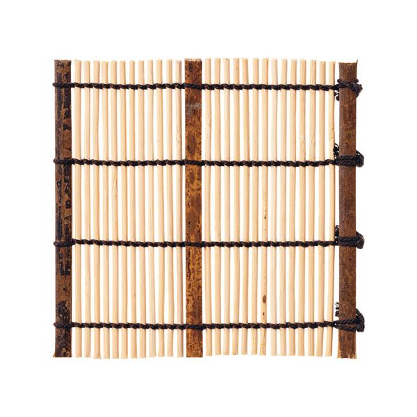 ●竹の内側にある身を使用したスダレコースターです。●生成りで桟が緑の物、トラのものと炭化したススの 3種類をラインアップしています。●涼しさを感じさせるコースターとしてはもちろん、グラスや陶器との組み合わせも多彩で楽しめます。●松花堂サイズ...