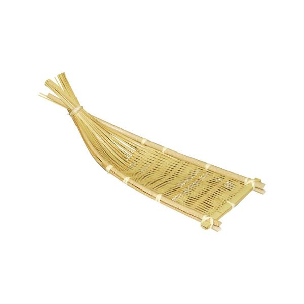 ●上質な晒を使用した舟型の竹製盛器です。●晒竹の皮面は水分を弾き、裏面の身竹は適度に水分を吸収して新鮮な食材を盛り付けやすい皿です。●舟型なので海産系にはとても相性が良く、自然な演出を醸し出します。●他にも小さな器を乗せたりする併せ使いにも...