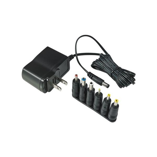 ●家庭用コンセント（AC100V）をDC6Vの電圧に変換●高容量1000mA、6種類の変換プラグ付で様々な機器に対応●安定化回路内蔵で、電圧変動が少なく機器にやさしい●スイッチング式