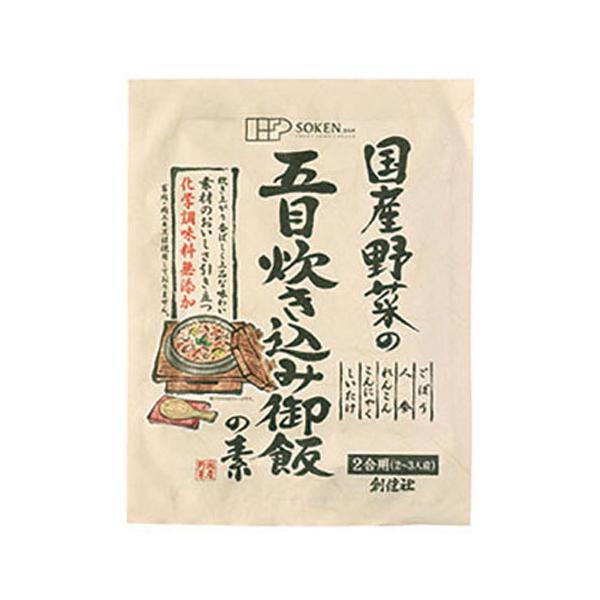 ▲商品の特性上、基本的にご返品を承ることが出来ません。何卒ご了承ください。（返品・キャンセル不可）●国内産野菜(ごぼう、人参、れんこん、しいたけ)と国内産こんにゃくを煮干、かつお、昆布の風味豊かな和風だしで仕上げた五目炊き込み御飯の素です。...