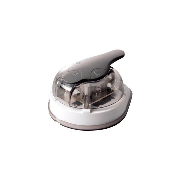 ラミネートも切れる 抜群の切れ味！選べる3つのかどまるサイズSサイズ(3mm)： 名刺に最適！Mサイズ（5mm）： 写真・カードに最適！Lサイズ（8mm）： 大きいサイズのPOPに最適！【特長】パンチ感覚で簡単きれいに角を丸くすることができ...