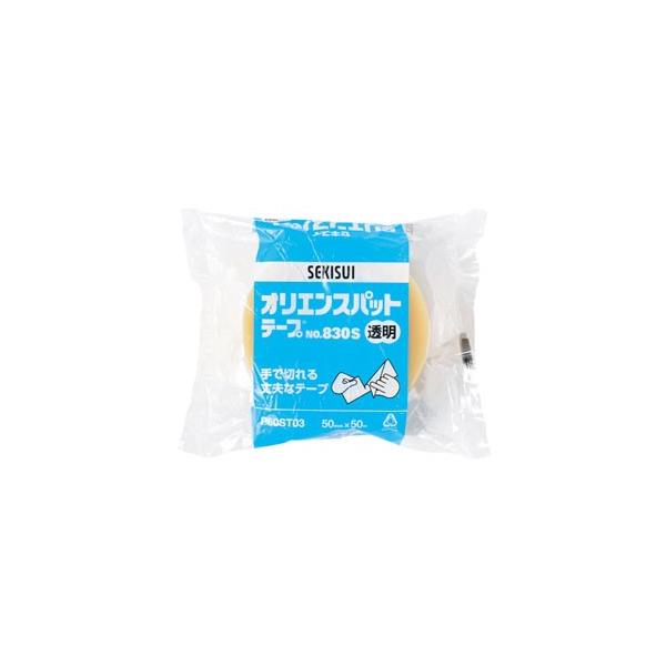 ■ 入数： 1巻■ 本体色(軸色)： 透明■ 寸法： 幅50mm×長50m■ テープ厚： 0.096mm■ 材質： 基材＝特殊PP，粘着剤＝ゴム系，巻芯＝古紙使用■ 日本製SEKISUI / せきすいかがく / セキスイ梱包テープ