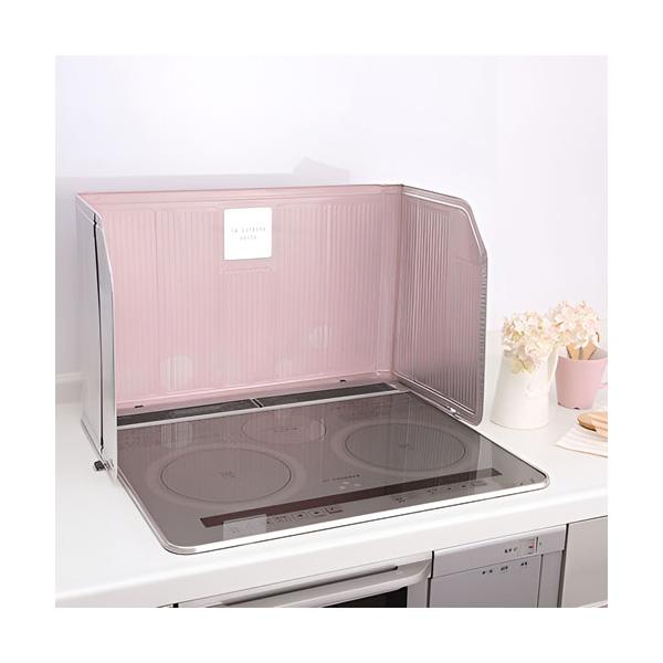 パネルが高い設定で壁に油汚れがつきずらい！■ コンロまわりへの油はねや油汚れを防止するための油はね防止パネルです。■ 据置きコンロ・ビルトインコンロ・IHクッキングヒーターのいずれにもご使用いただけます。■ そでが伸びてコンロをしっかり覆う...