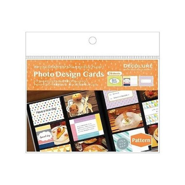 ポケットアルバムに差し込むだけで、L判のポケットアルバムを簡単にかわいくデコレーションできるデザインカードのセットです。テーマや好みに合わせてお選びいただけます。バラエティカード 3柄×各2枚ポケットアルバムを装飾できるデザインカード。タイ...