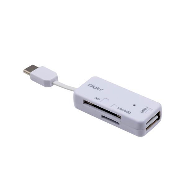 ■Type-C接続でSD/microSDを読み書きできる、USB2.0/Type-Cカードリーダー・ライター。■AtoC変換アダプタ機能付き。ケーブル裏面固定でスッキリ！■USB機器をType-Cに接続できる変換アダプタ機能付き…Type-...