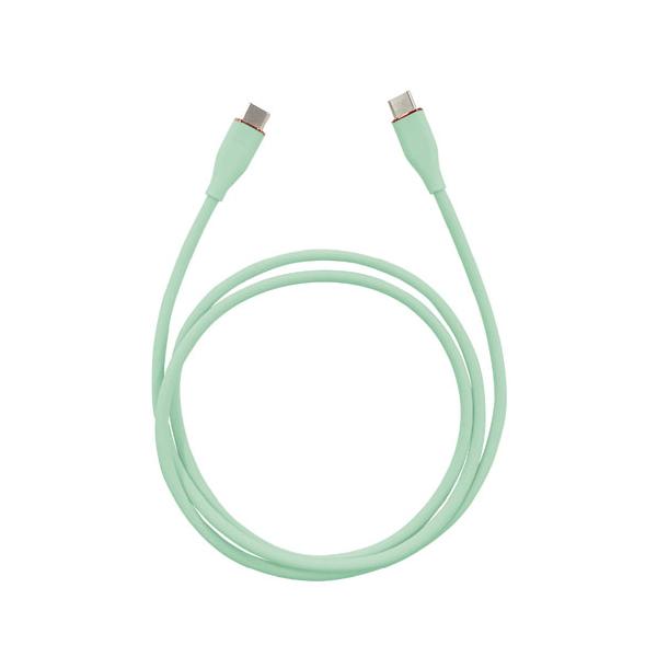 やわらかく絡まりにくいUSB Type-Cケーブル。■やわらかく絡まりにくい、PD対応USB Type-Cケーブル。シリコン素材で柔らかくやさしい感触。絡みにくく、曲げクセがつかないケーブルです。■USB PD(Power Delivery...