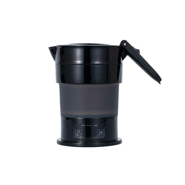 コンパクトに折りたためて収納に便利な電気ケトル。■コンパクトに折りたためて旅行や収納時に便利…シリコン部と取っ手が折りたためてコンパクトに収納できます。■最適な温度でお湯を沸かす温度調節機能搭載…40〜100℃まで10℃単位で湯沸かし温度が...