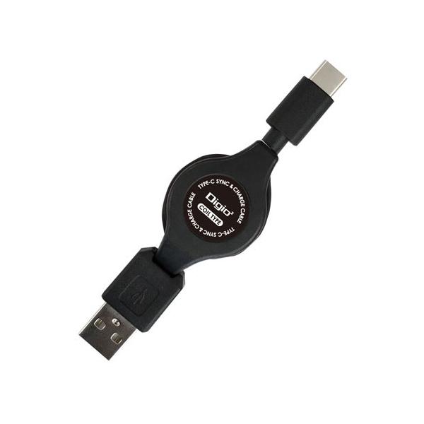 持ち運びに便利！！コンパクトサイズの巻き取り式Type-Cケーブル。■ USB2.0/2A対応充電&amp;通信ケーブル。■ データ通信/PCと、スマートフォン・タブレット間でのデータ通信ができます。※スマートフォン・タブレットがUSBホス...