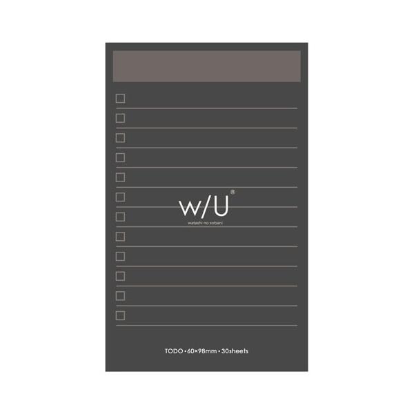 「w/U」シリーズ第3弾ノート付箋■「w/U 〜watashi no sobani〜」シリーズ第3弾!■ノート付箋■表紙付きで汚れにくく、持ち運びに便利な付箋。■本文はTODOリスト。【仕様】本体サイズ：ヨコ60×タテ98×厚み3mm本文：...