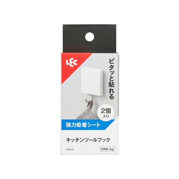 強力吸着シートでピタッと貼れる!■強力吸着でしっかり取り付けられるフックです。■はがし跡が残りません。■取り付け、取り外しのための専用ヘラ付きです。【取り付けられる所】光沢のある平らな面吸着シートより大きいタイル、模様のないステンレス、冷蔵...