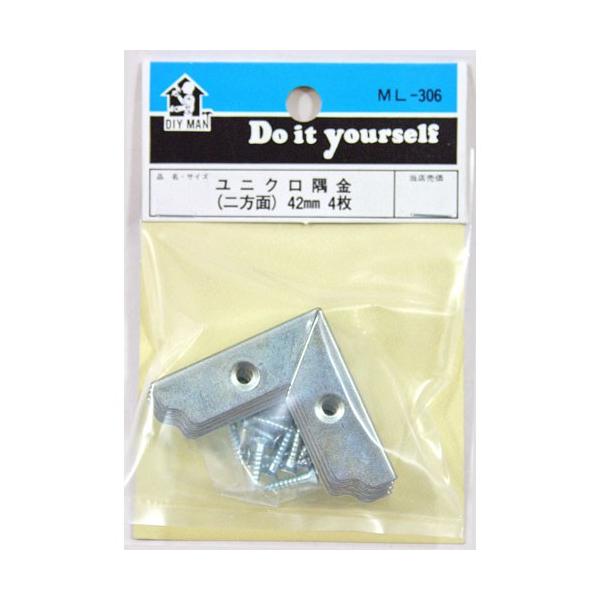 ・組立棚などの補強金具です。・机、箱、組立棚等にお使い下さい。・錆びにくいですが、湿気の多い所は不適当です。4枚入り取付けビス付き