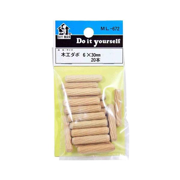 木材・板のジョイント及び棚受け用としてご使用ください。棚ダボは家具内の移動棚を四隅で支える金具です。家具の側板に棚ダボの受穴を設けそこに棚ダボを差し込んで使用します。材質：ブナサイズ(mm)：6X30WAKI / わきさんぎょう / ワキ