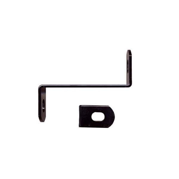 補強金具・接合金具としてお使いください。　材質：鉄　　仕上げ：カチオン電着塗装　黒色