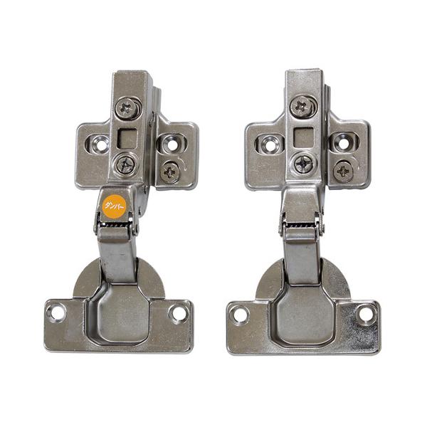 ゆっくり閉まるから静か、安全なダンパー付きとピタッと閉まるキャッチ付の2種類ございます。手をはさんでも痛くないらくちん微調整 3次元調整ワンタッチ着脱開き角度調整可能【用途】扉の丁番に。【注意】1個だけが壊れた場合でもその扉についている全て...