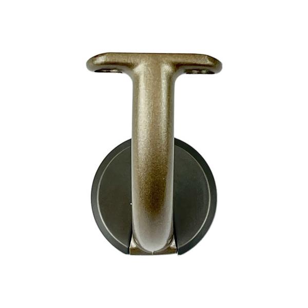 ■屋内用手すり金具。■表からねじが見えないカバー付き、コンパクトな形状で見た目すっきり。■直径32mm、35mmの手すり丸棒に対応しています。■押しピン機構で手すり金具の仮止め、着脱ができます。【用途】玄関、廊下、階段等に手すりをつける際の...