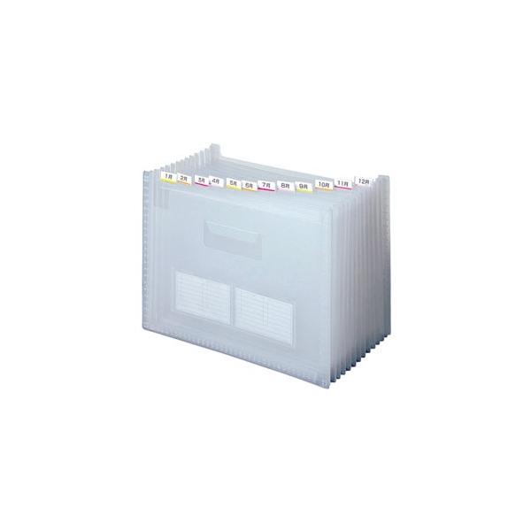 ■ 入数： 1冊■ 本体色(軸色)： クリア■ 外寸： 縦236×横317×厚25〜300mm■ ポケット数： 13ポケット■ 材質： 再生PP■ 分類用インデックスカード付TEJI / てーじードキュメントファイル / 整理用品