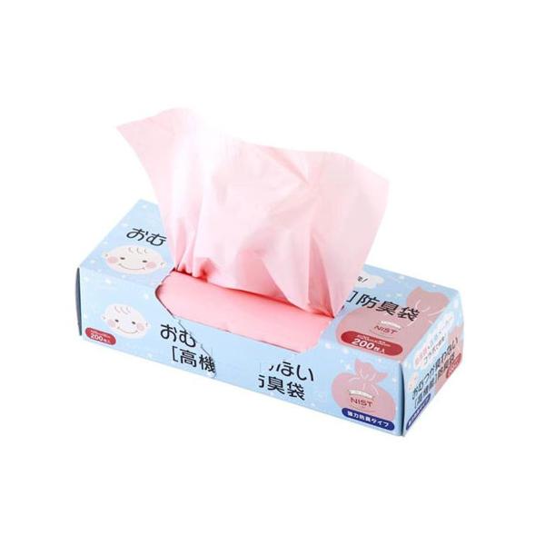 高機能素材を使用し、高い防臭力を備えたベビーおむつの防臭袋200枚入。     ●高機能素材を使用し、高い防臭力を備えた防臭袋です。●お産用品で50年以上ご愛顧いただいている医療メーカーと助産師さんとのコラボで誕生した製品です。●高い防臭力...