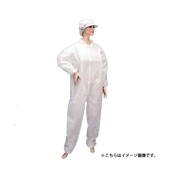 ■体全体を覆うつなぎ服です。■外部のチリや汚れから体を保護し、内部からのチリも外へ洩らしません。■洗濯ネットを使用すれば数回の洗濯が可能です。【仕様】サイズ：L肩幅：680袖丈：510身丈(mm)：1750材質：不織布