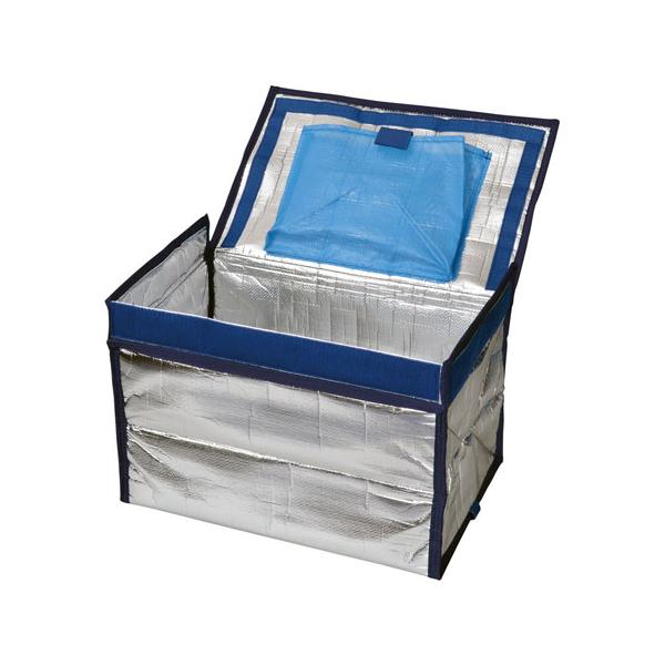 ●畜冷材ポケット付きです。●折りたたみ式プラスチックコンテナにセットして使用するカバーです。●未使用時には折りたたんで収納出来ます。●表面の汚れは、濡れタオルか中性洗剤で拭き取ってください。【仕様】外寸/奥行×幅×高さ(mm)：490×32...