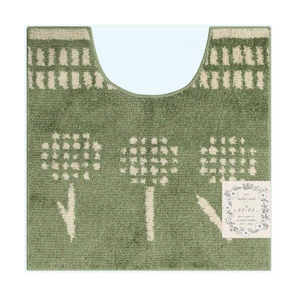 ●北欧ナチュラルなデザインでインテリアに合わせやすい♪●柔らかく肌触りの良い糸を使用したトイレマット。■素材パイル部/ポリエステル100％■サイズ60X60cmおかとー / OKATO