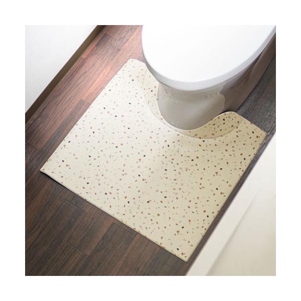 ●汚れた時はサッと拭くだけ簡単お手入れ♪●マットに付いている折り目によりスキマにぴったりフィットするので、尿ハネや汚れをしっかりガード！●抗菌防臭機能付きなので毎日清潔にお使い頂けます。■素材塩化ビニル樹脂■サイズ55X60cmおかとー /...